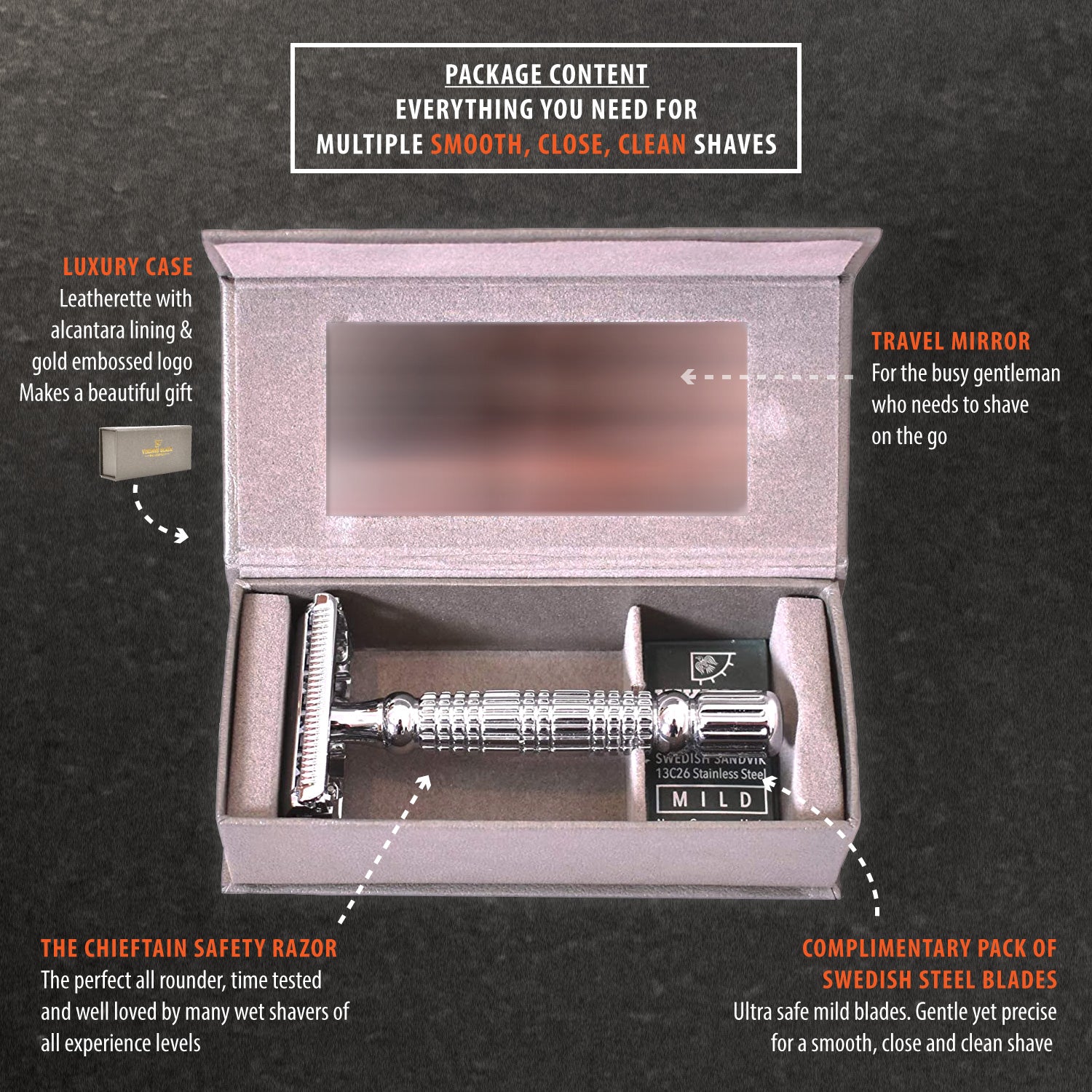 The Chieftain Safety Razor – Vikings Blade